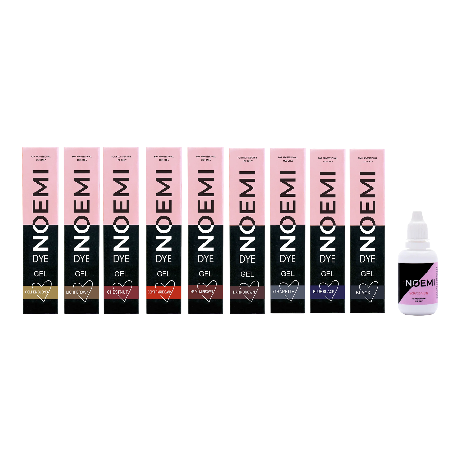 Noemi - New Formula Hybrid Brow Dye Gel Kit (9 Original Shades + 14ml