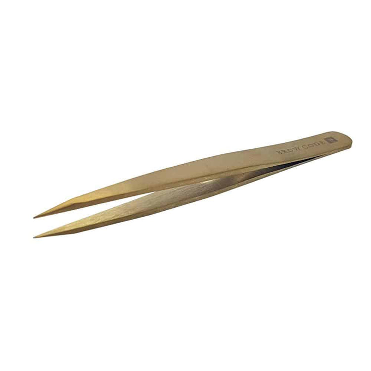 Brow Code - Pointed Precision Tweezers 100% Stainless Steel