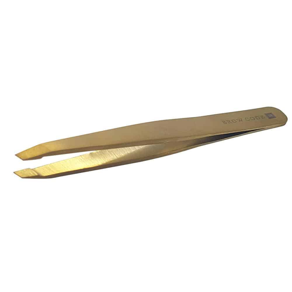 Brow Code - Slanted Tweezers 100% Stainless Steel